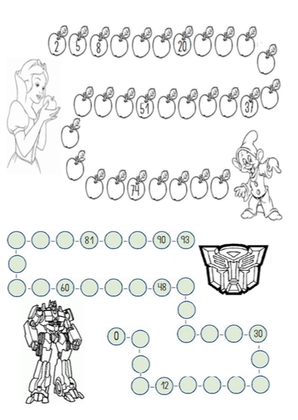 Series de conteo del 2, 3 y 4 - Actiludis