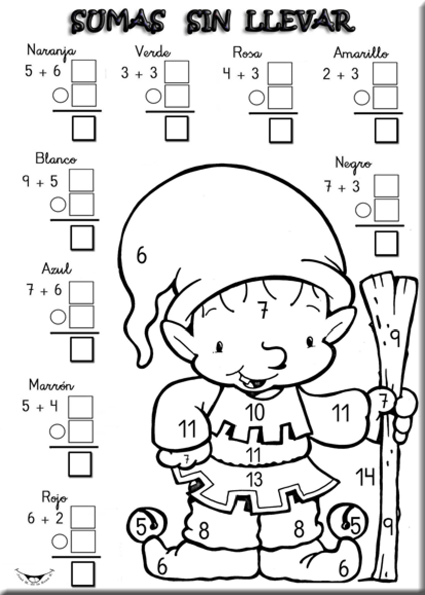 01-sumas-2-sumandos-de-1-digito-sin-llevar-002-horizontal - Actiludis