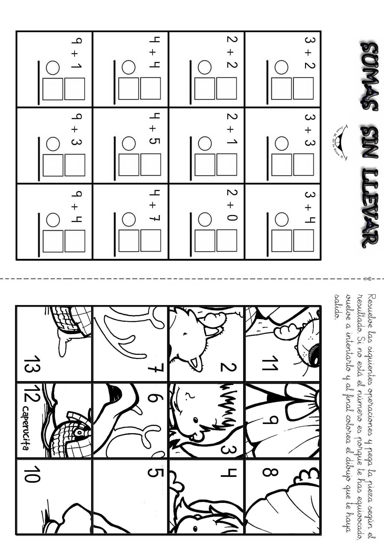 01-sumas-2-sumandos-de-1-digito-sin-llevar-003-horizontal - Actiludis