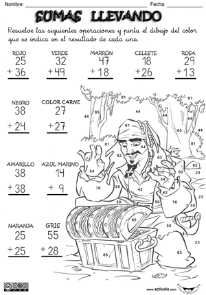 02 Sumas 2 sumandos de 2 dígitos 002p - Actiludis