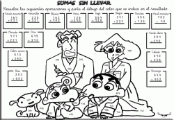 Sumas de 2 sumandos y de hasta 3-digitos - Actiludis