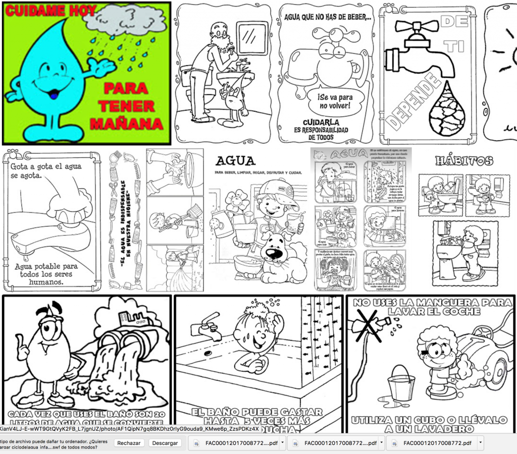 Dibujos para trabajar el agua - Actiludis