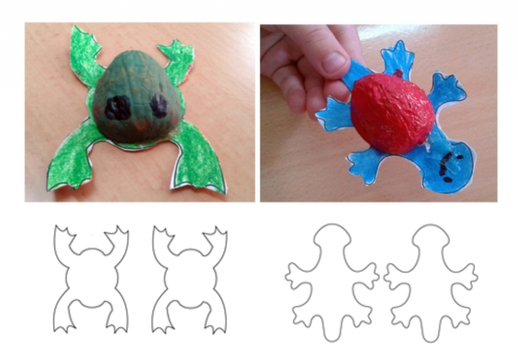 PLANTILLA RANA Y TORTUGA - Actiludis