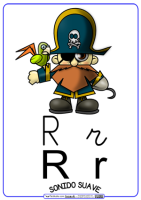 Letra "R" con sonido suave (Letra cursiva) - Actiludis
