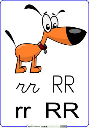 Letra "RR" con grafía en cursiva - Actiludis
