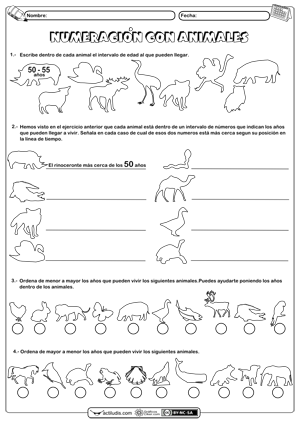 Ejercicios para la vida de los animales 02 - Actiludis