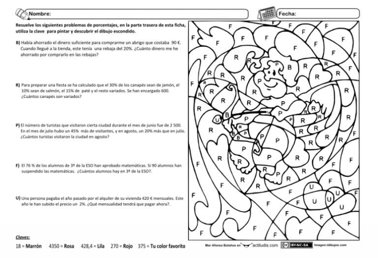 Problemas con porcentajes para el día de San Valentín - Actiludis