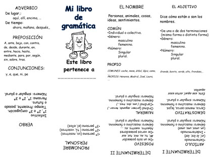 Mini libro de gramática - Actiludis
