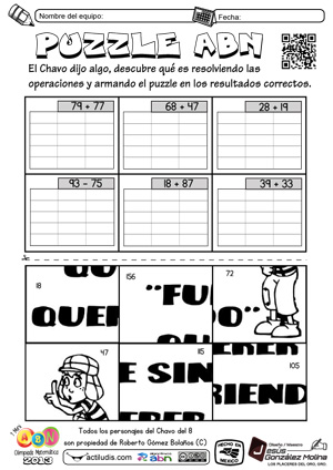 Suma y resta de 2 dígitos - Actiludis