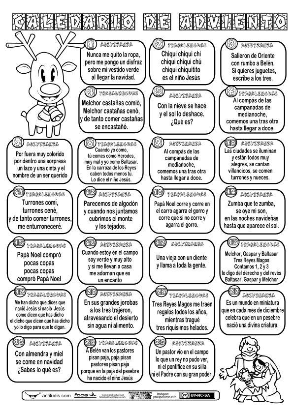 Calendario de adviento con tinta rascable. Una actividad supersencilla ...