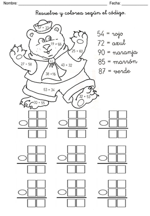 01 sumas 2 sumandos y 2 dígitos 002 - Actiludis