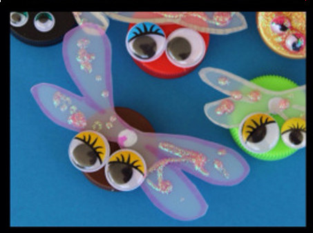Insectos con material reciclado - Actiludis