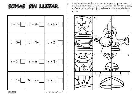 Recopilatorio sumas de 1 dígito - Actiludis