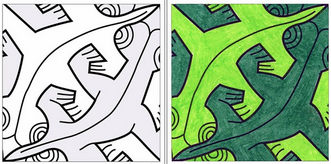 Mural inspirado en Escher - Actiludis
