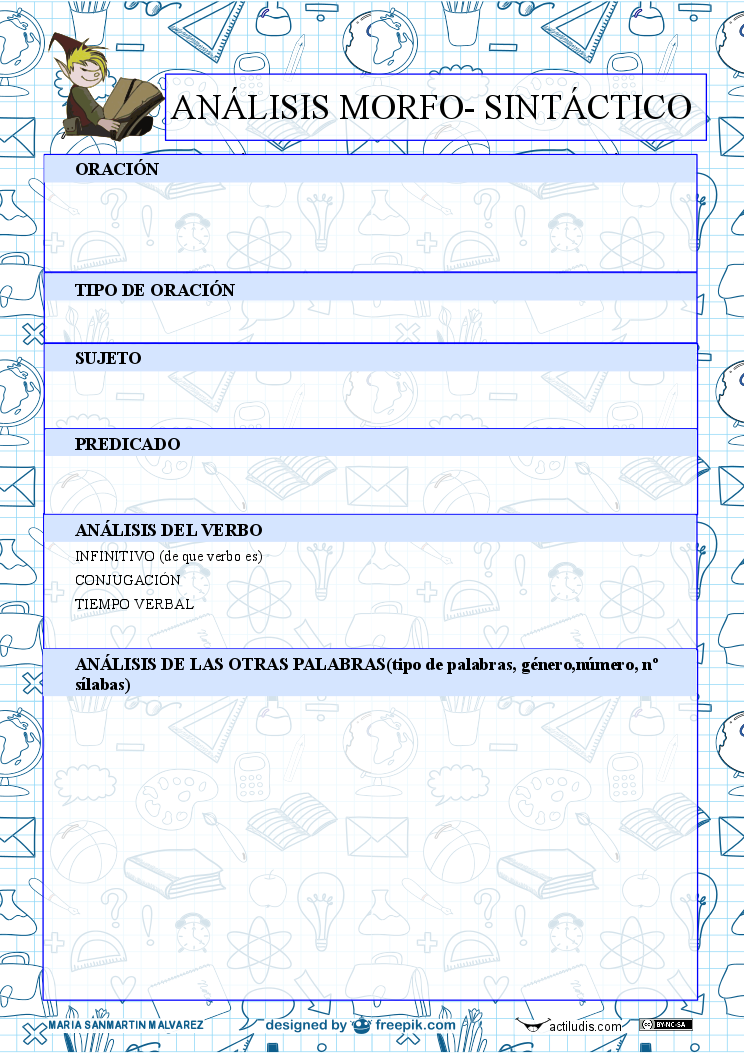 Análisis morfosintáctico - Actiludis