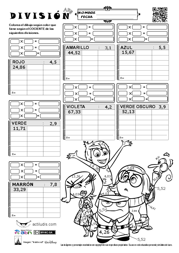 Divisiones ABN con decimales en dividendo y divisor III - Actiludis