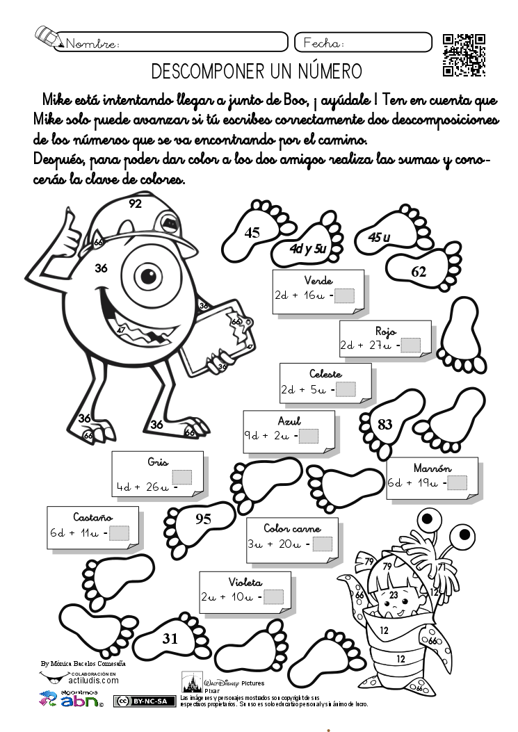 Descomponer un número - Actiludis