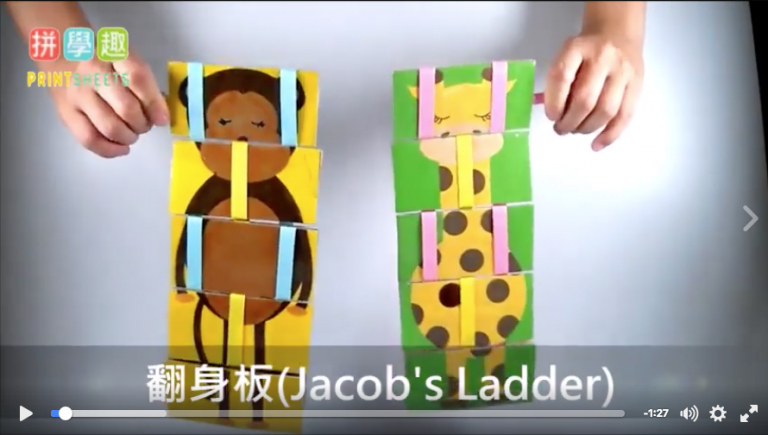 Manualidad con la escalera de Jacob - Actiludis