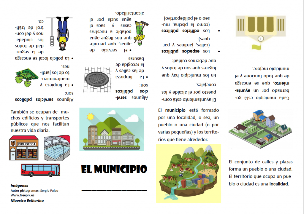 Mini libro "El municipio" - Actiludis