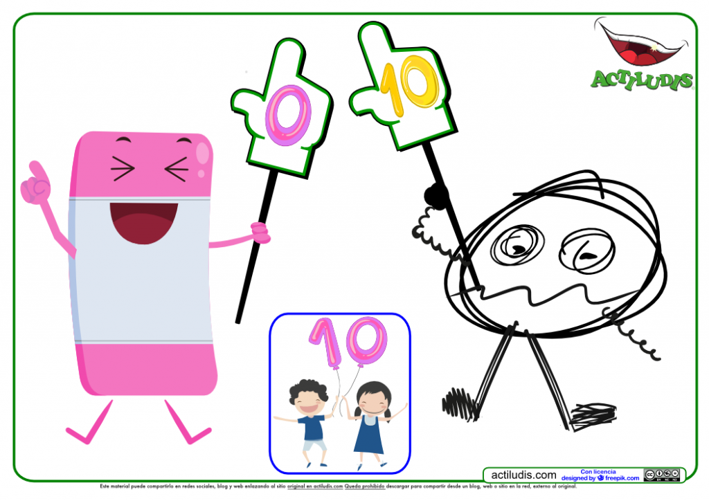 Murales para decorar la clase con los amigos del 10 - Actiludis
