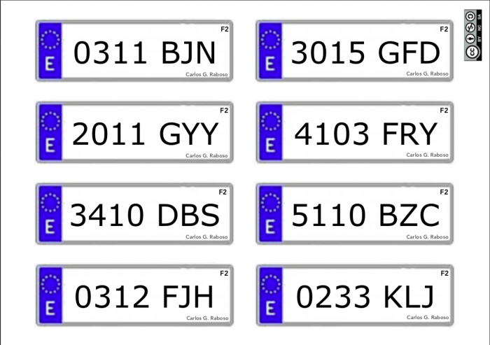 Cálculo mental con matrículas. - Actiludis