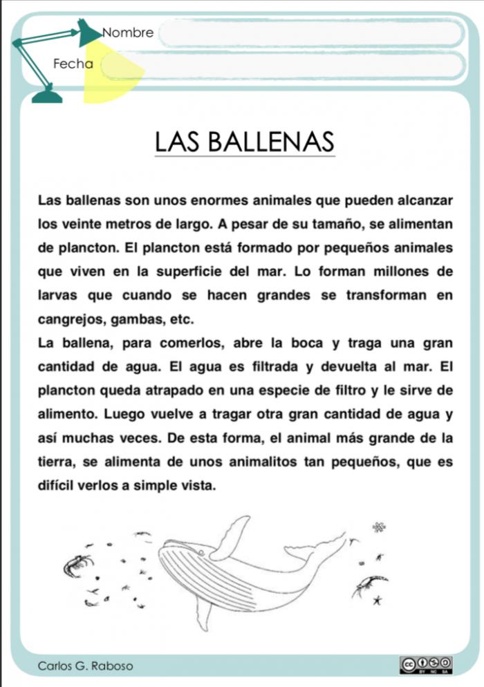 Las ballenas - Actiludis