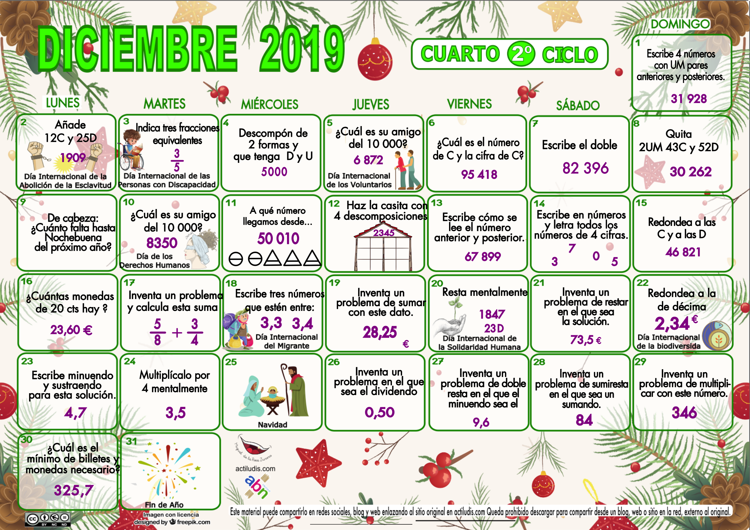 CUARTO 2º CICLO DICIEMBRE 2019 - Actiludis