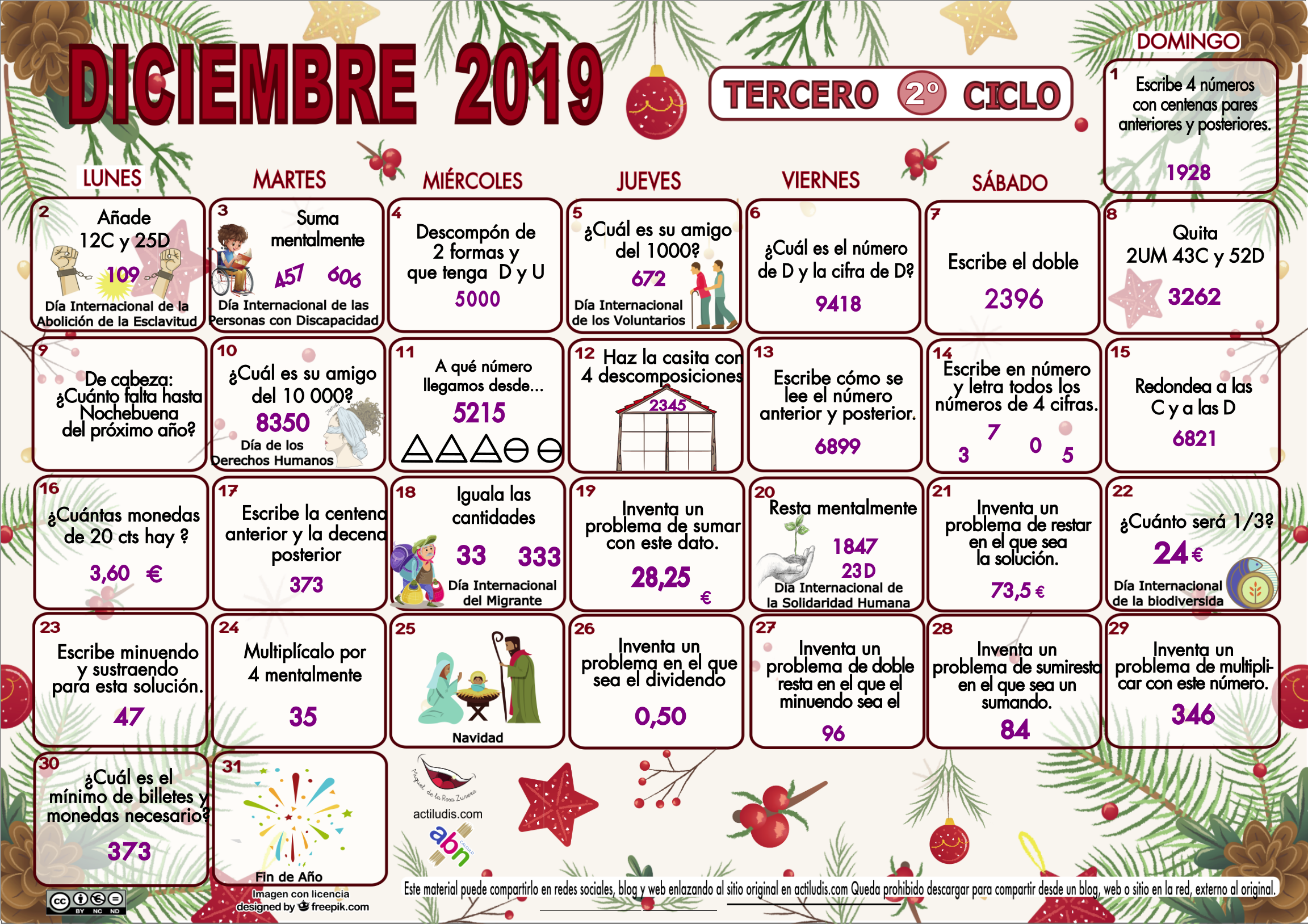 TERCERO 2º CICLO DICIEMBRE 2019 - Actiludis