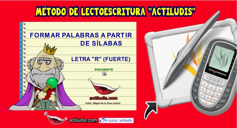 Ordenar sílabas para formar palabras con «R (sonido fuerte)» en la PDI ...