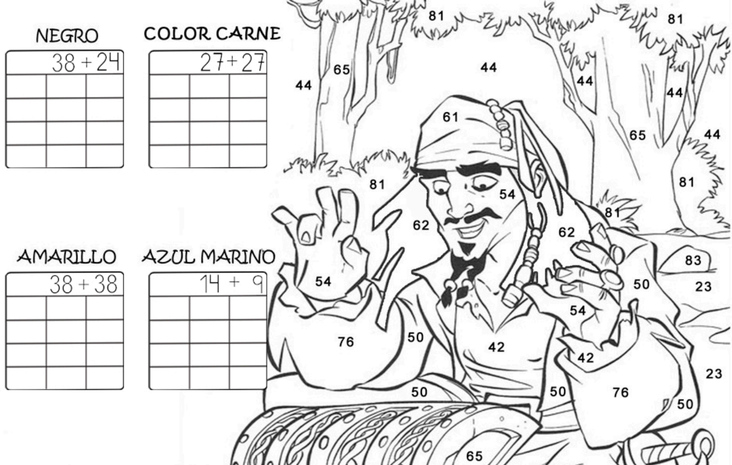 Sumas de 2 sumandos y 2 dígitos II - Actiludis