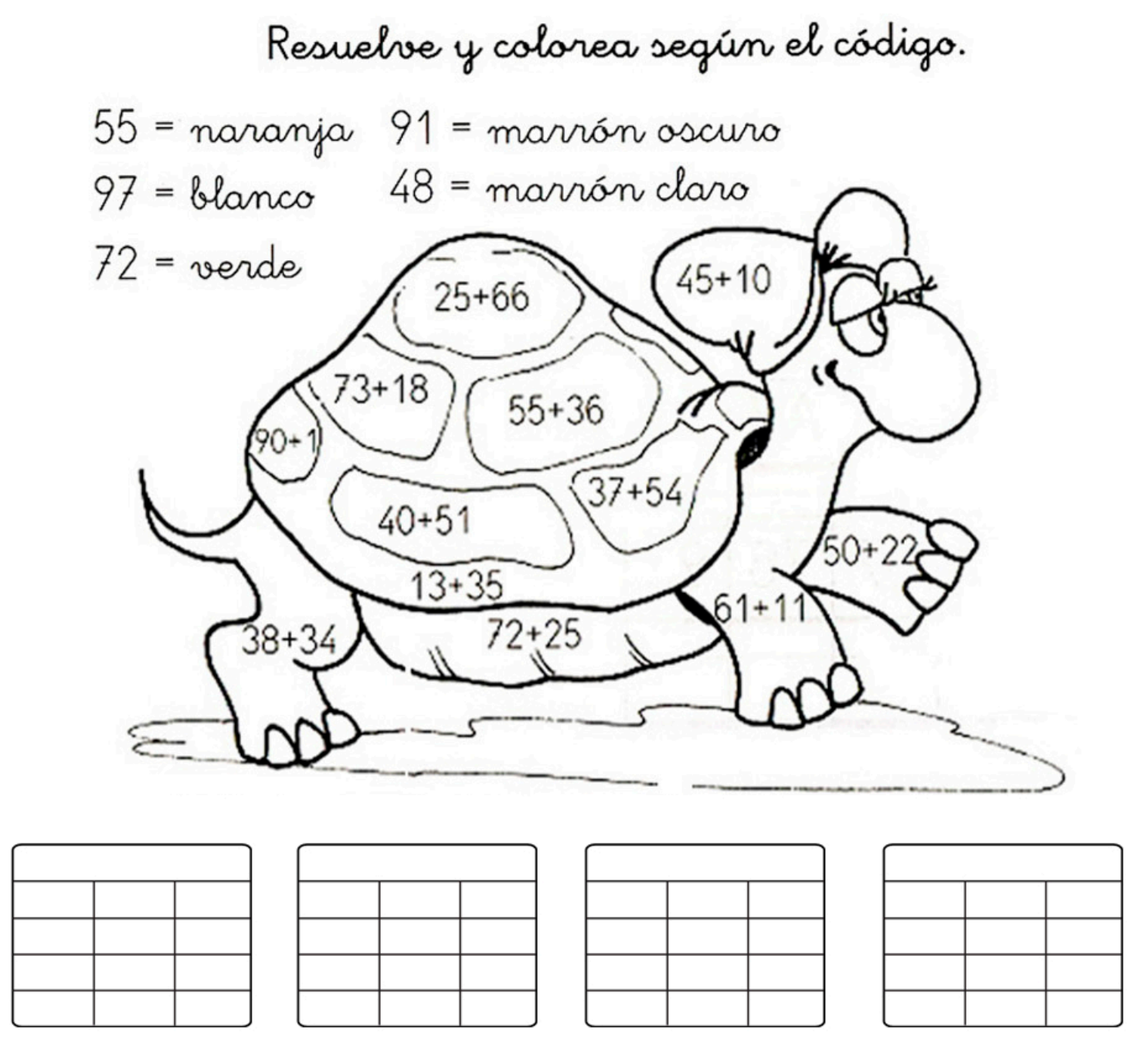 Sumas de 2 sumandos y 2 dígitos II - Actiludis