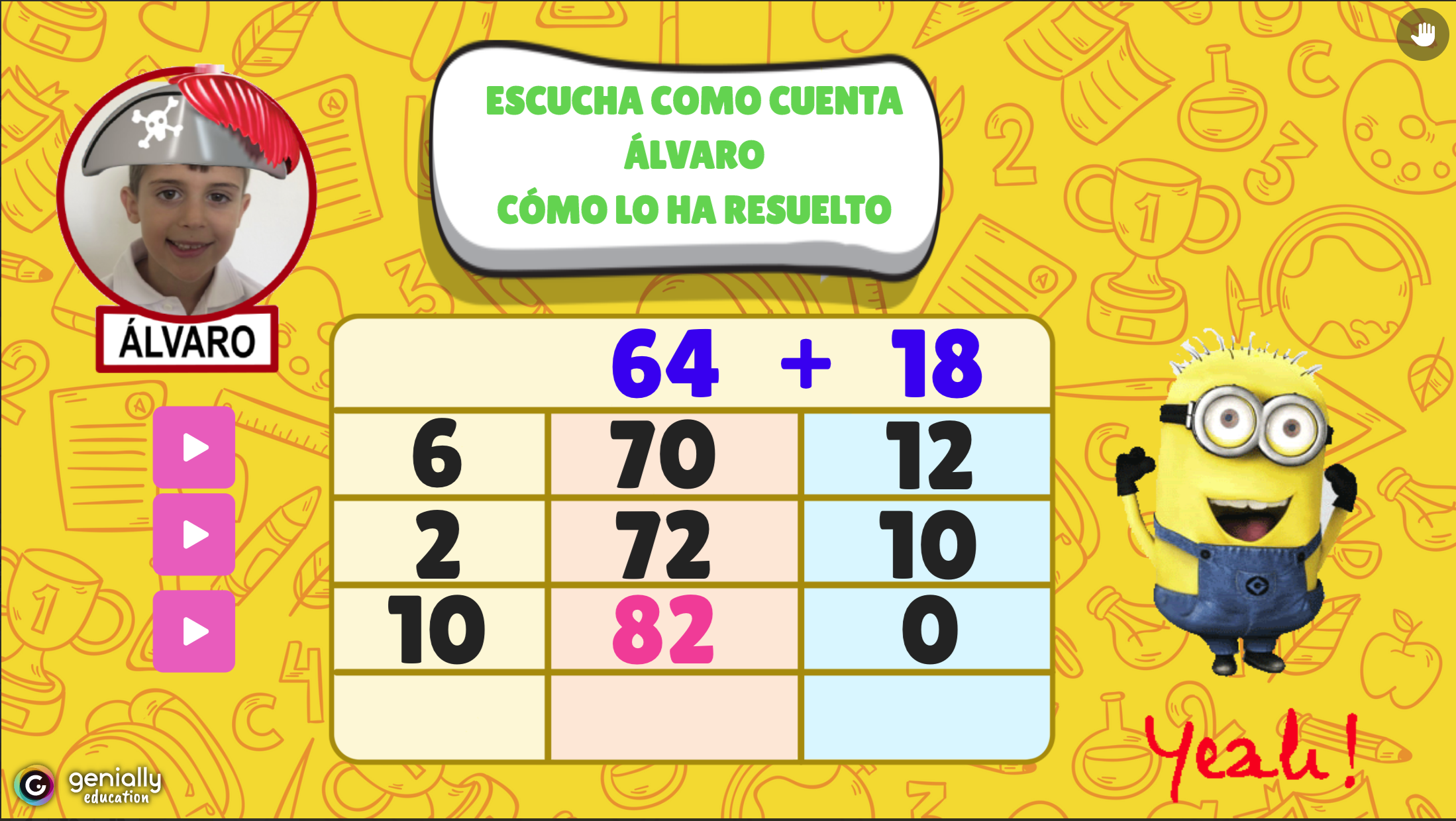 Sumas ABN en Genially - Actiludis