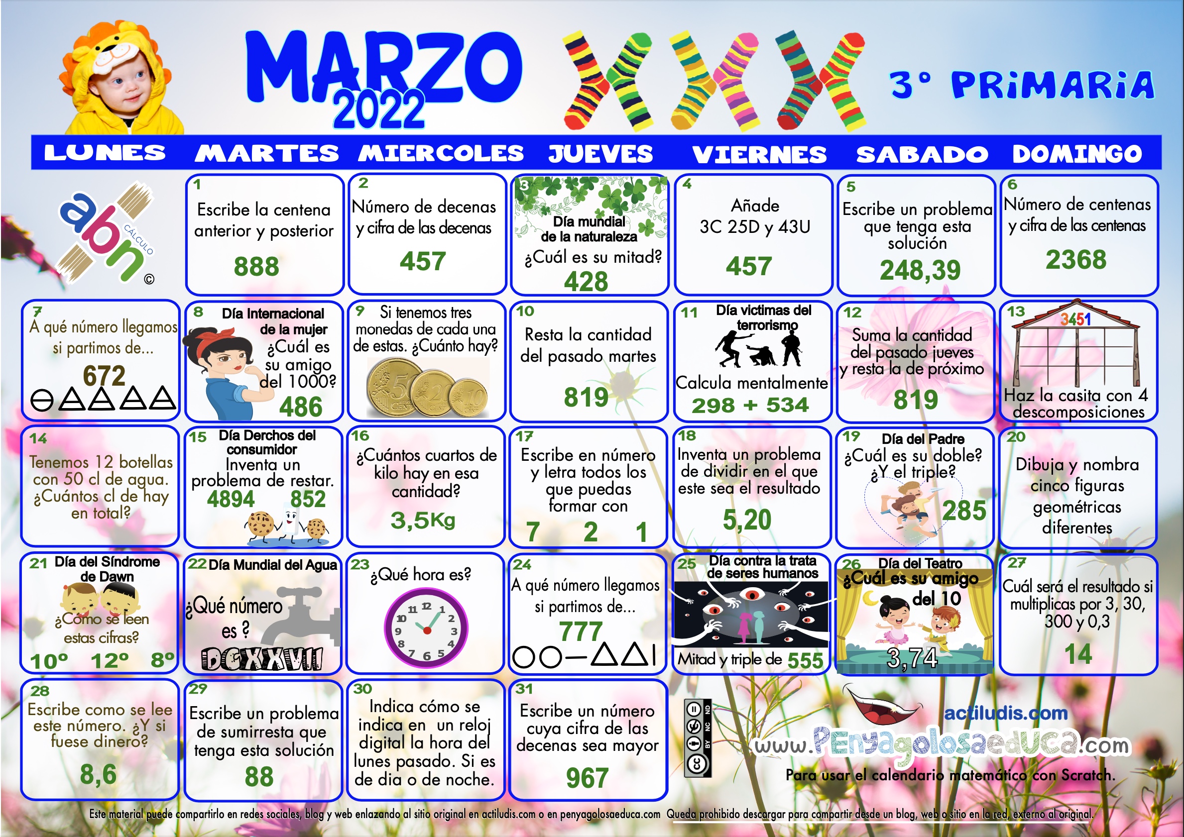 Calendario Marzo 2022 Para Imprimir