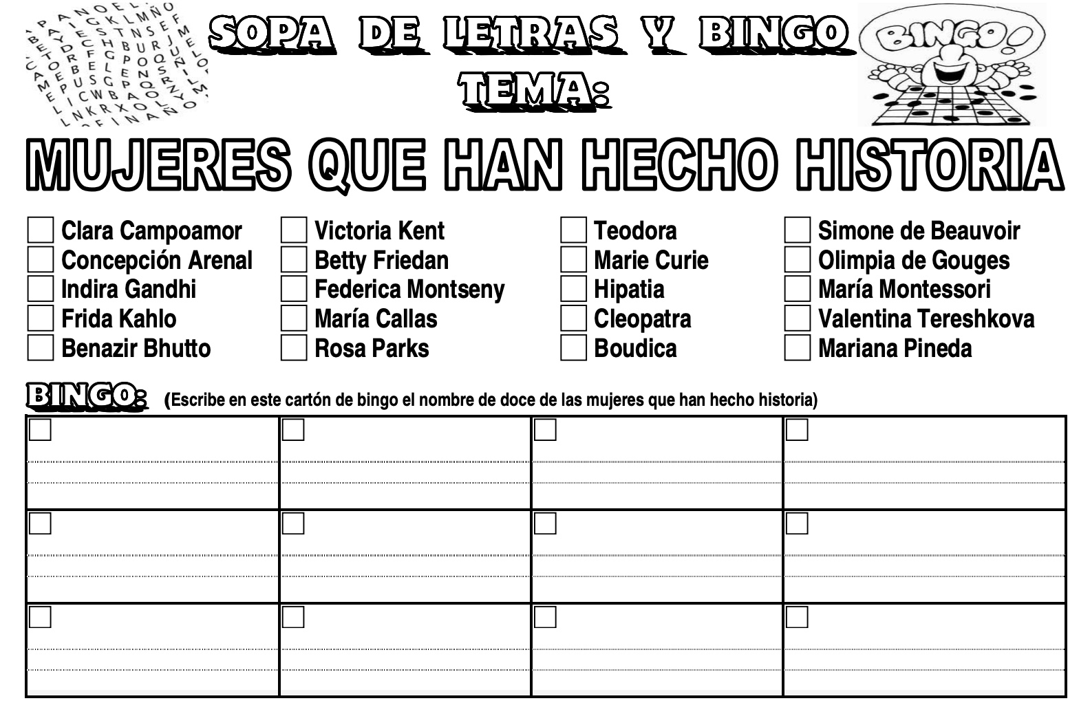 Mujeres que han hecho historia. - Actiludis