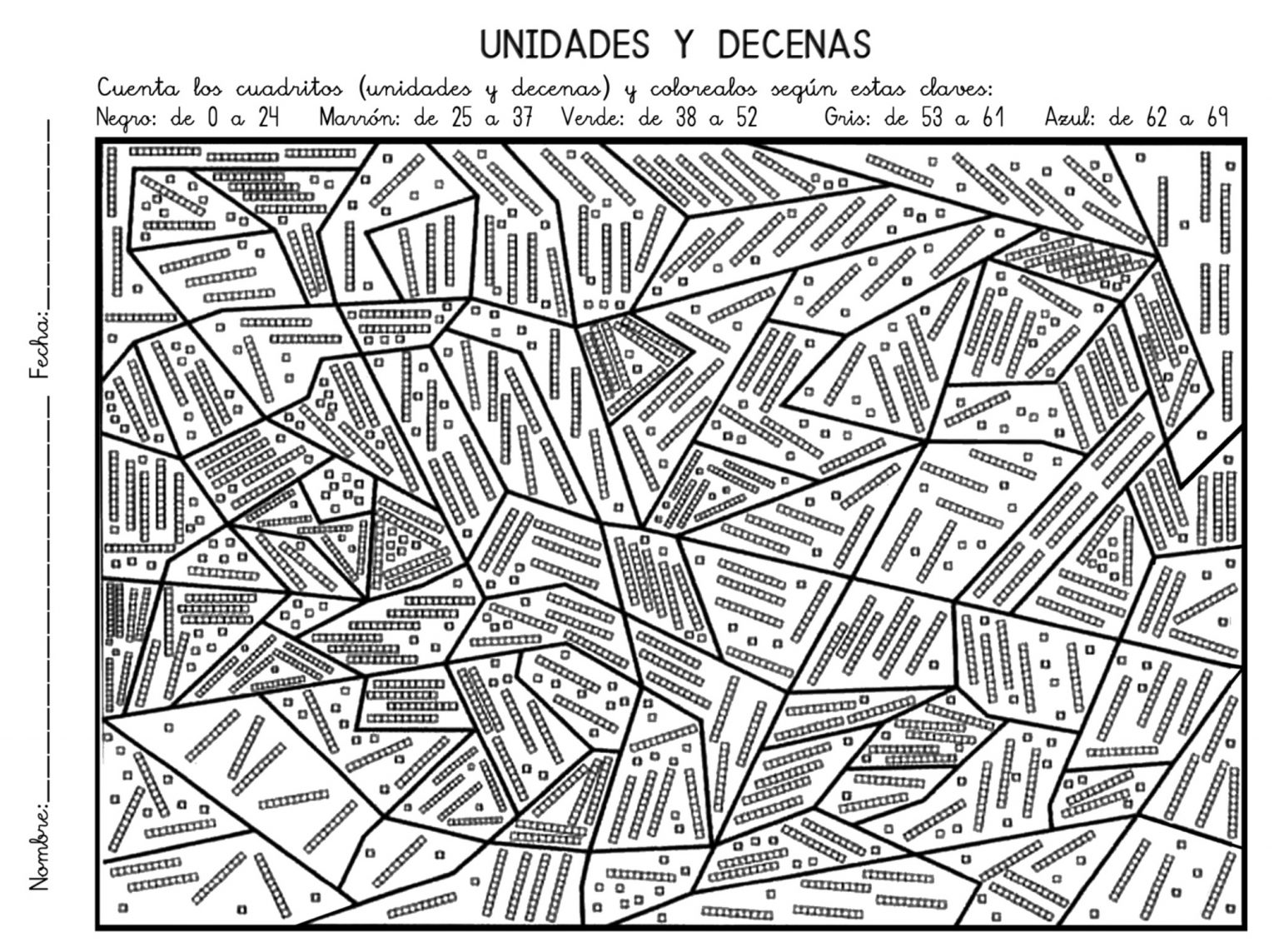 Unidades y decenas con regletas - Actiludis