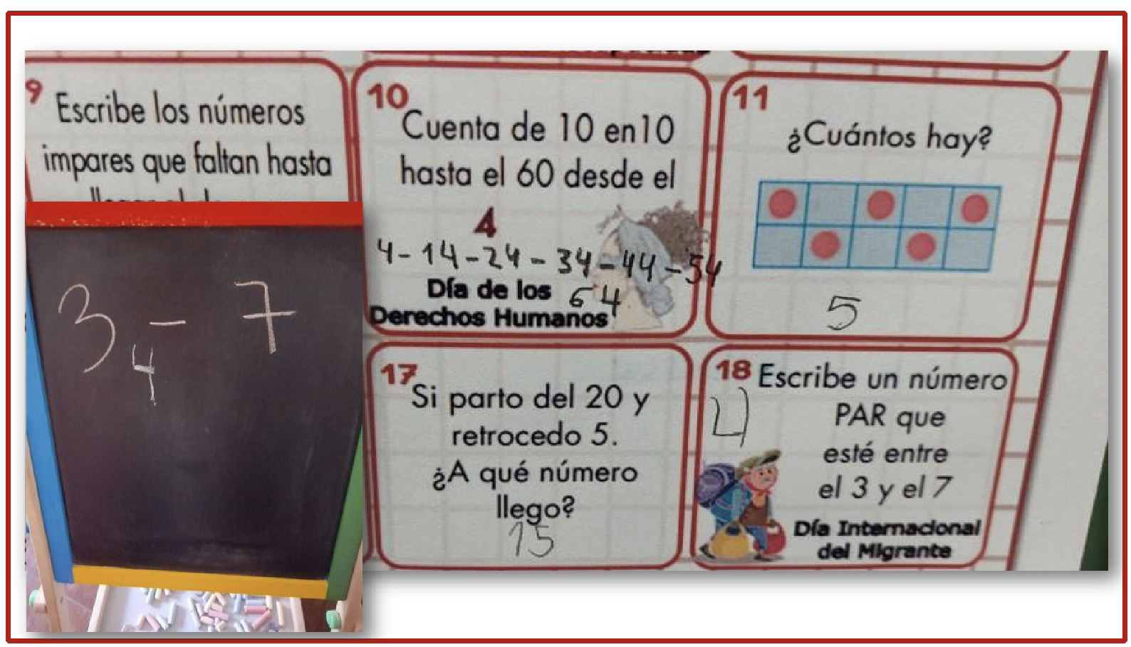 Rutinas diárias en Infantil con nuestro calendario matemático de 1º de ...