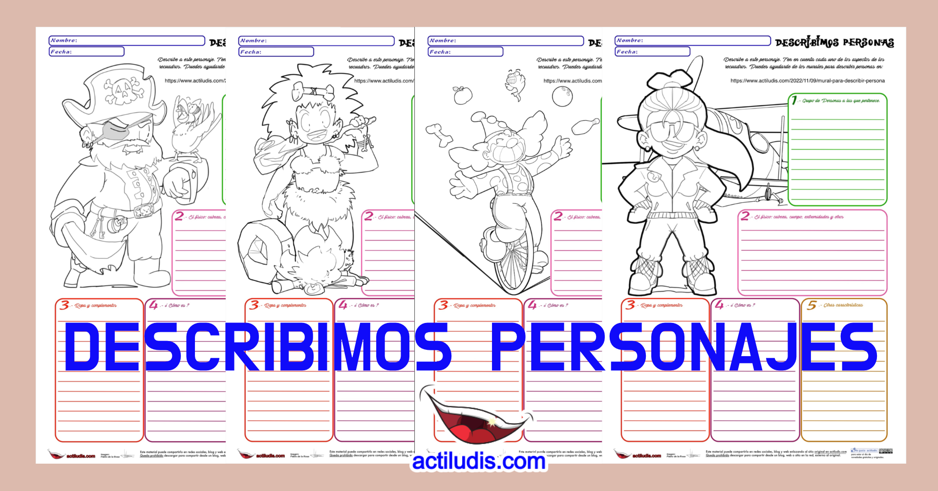 Describimos personajes - Actiludis