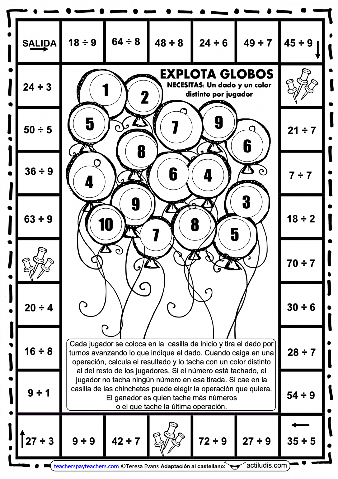 Recopilatorio de divisiones con dividendo de hasta 2 cifras y divisor ...