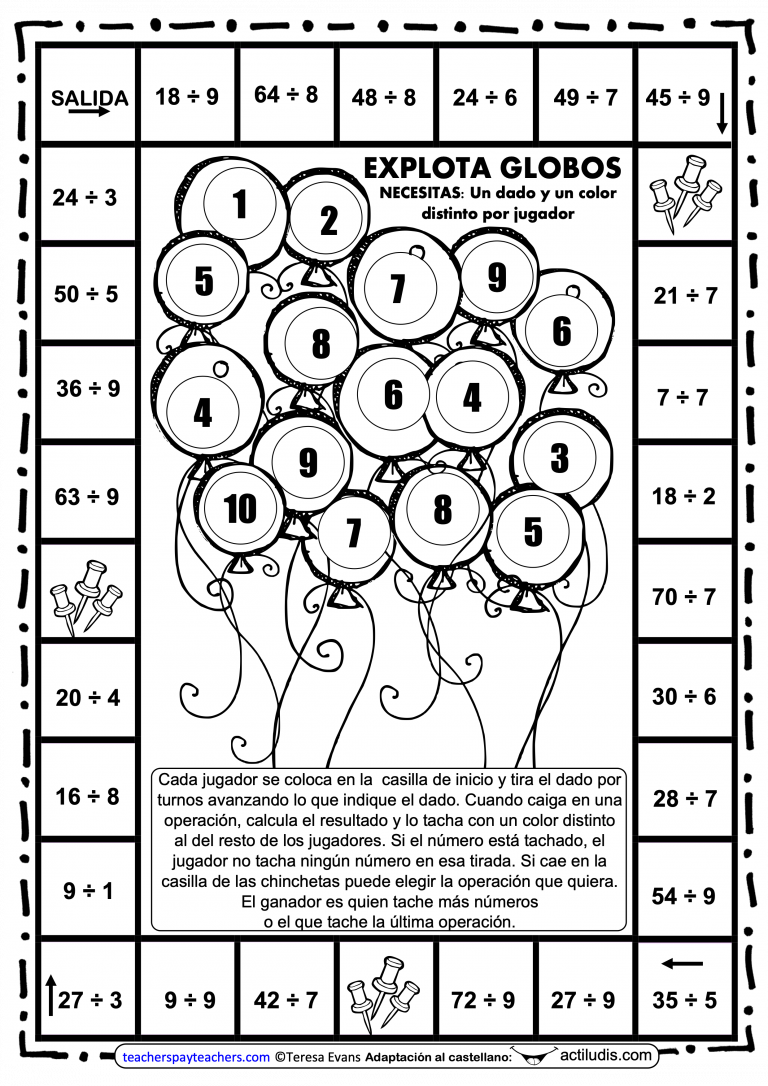 Recopilatorio de divisiones con dividendo de hasta 2 cifras y divisor ...