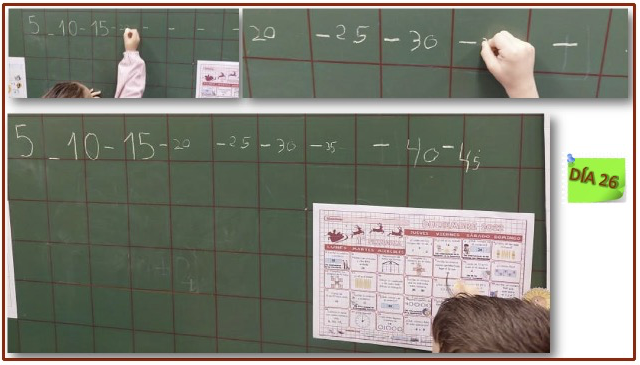 Rutinas diárias en Infantil con nuestro calendario matemático de 1º de ...