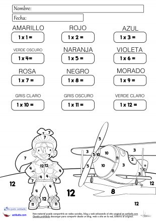 Nuevas actividades de las tablas de multiplicar del 1 al 12 - Actiludis