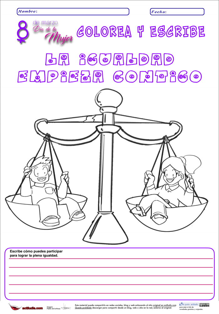 La igualdad empieza contigo - Actiludis