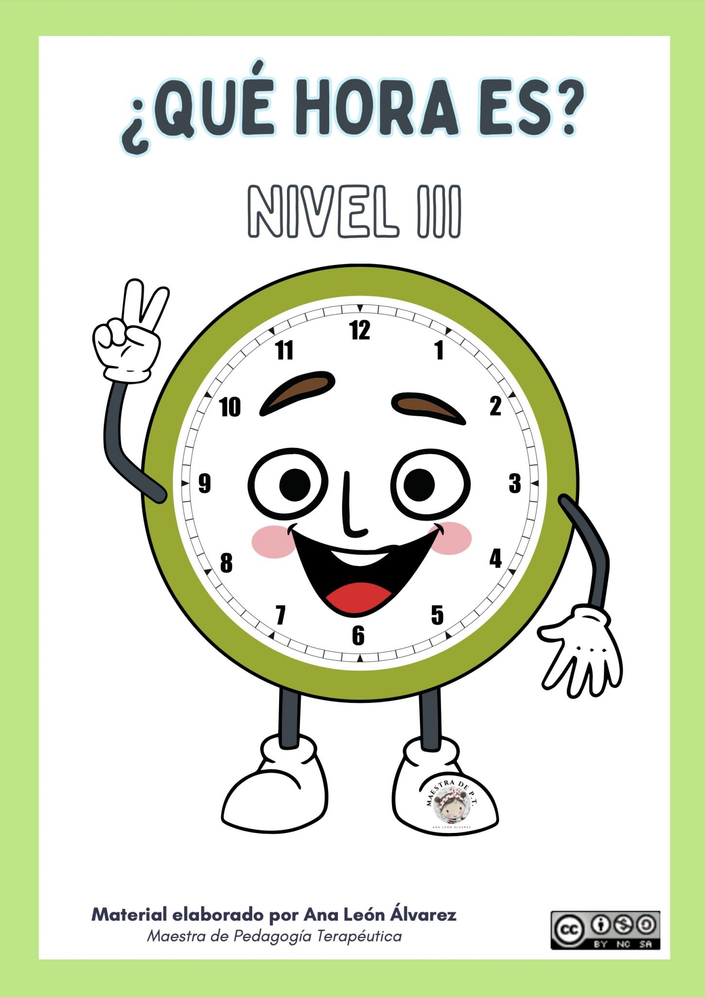 Adaptación del reloj para trabajar en el aula de PT - Actiludis