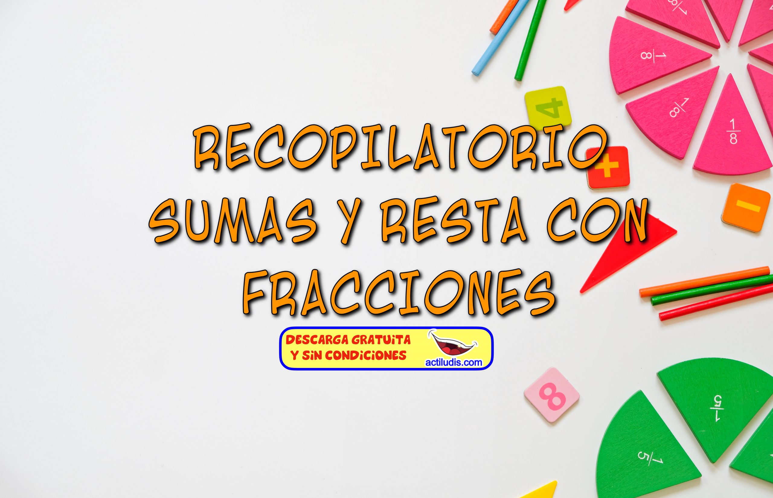 Hojas De Trabajo Gratuitas Para Sumar Y Restar Fracciones