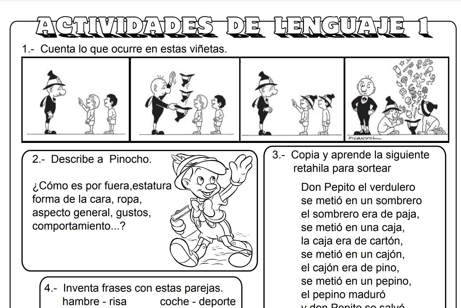 Actividades para trabajar la expresión escrita - Actiludis