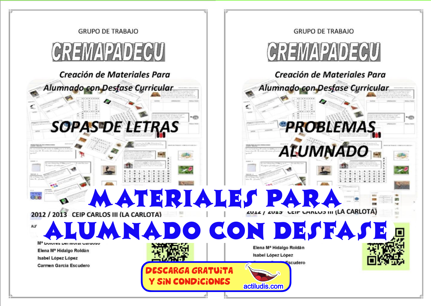 Materiales para alumnado con desfase curricular - Actiludis
