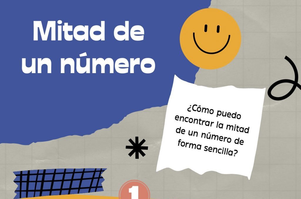 Infografía: Calcular mentalmente la mitad de un número - Actiludis