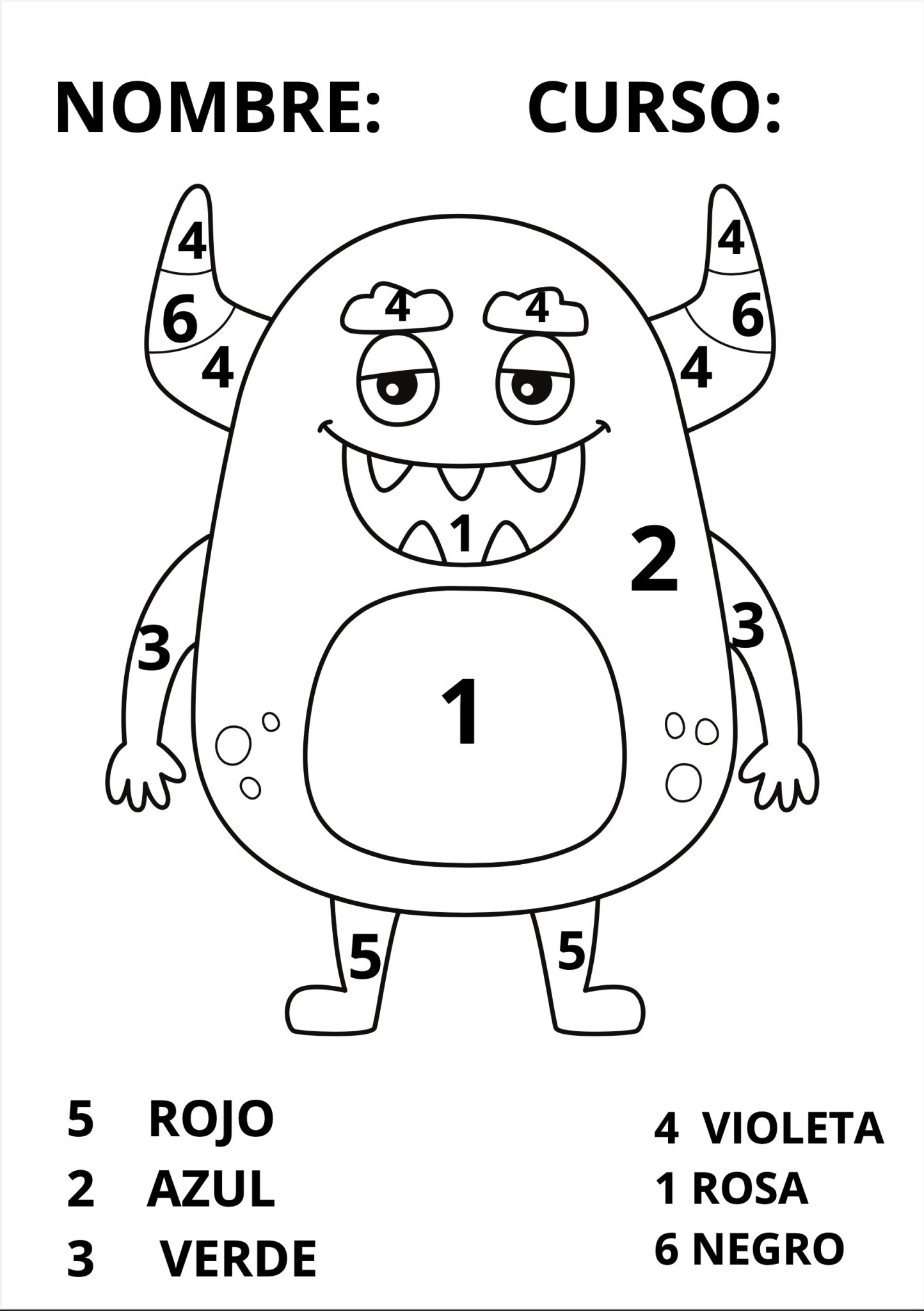 Colorear según instrucciones - Actiludis
