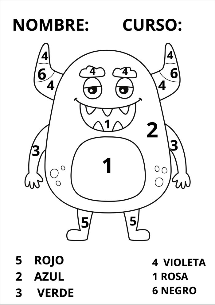 Colorear según instrucciones - Actiludis