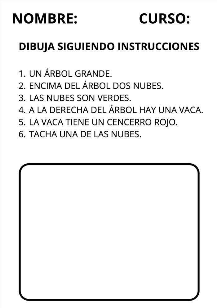 Colorear según instrucciones - Actiludis